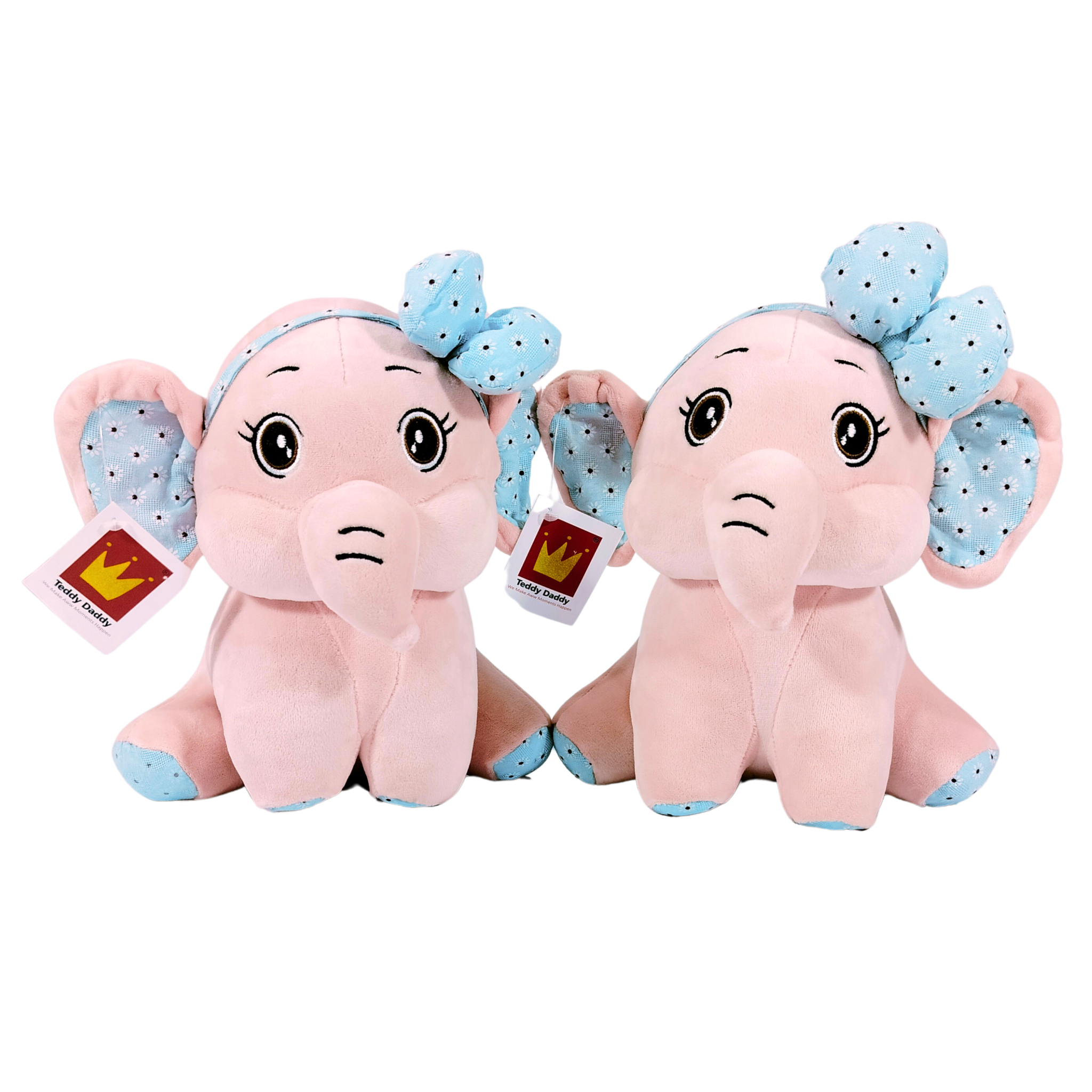 Ellie Elephant Stuffed Animal Soft Toy - Teddy Daddy - Premium Toys